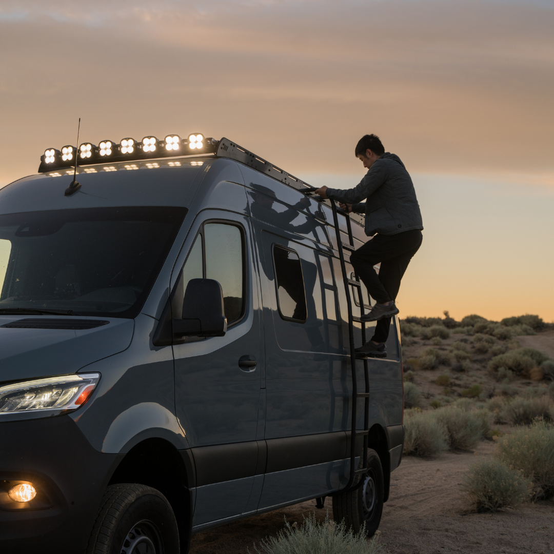 Sprinter Roof Rack Ladders & Installation | WhiteTop Adventures – White ...