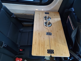 SPRINTER VAN TABLE - BAMBOO TABLE TOP WITH 360° SWIVEL MOUNT – White ...