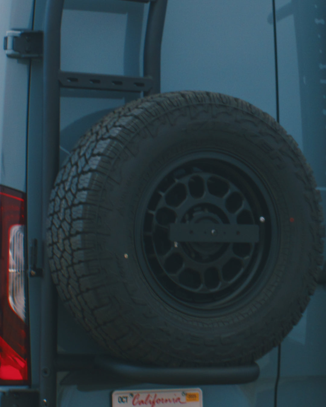 SPRINTER REAR TIRE CARRIER LADDER – White Top Adventures